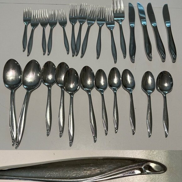 Oneida | Dining | 26pcs Rogers Oneida 881 Surf Maid Cabana Stainless ...